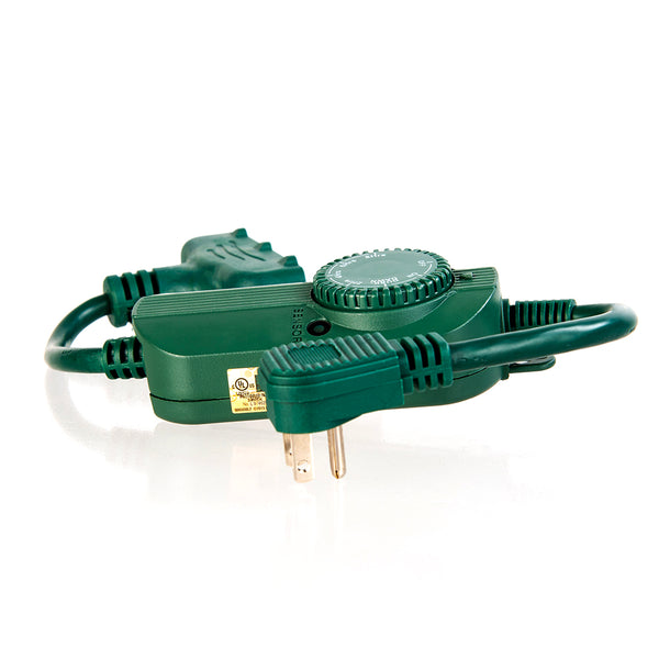 Mechanical Dial Timer with 3 Plug Dongle | Christmas World